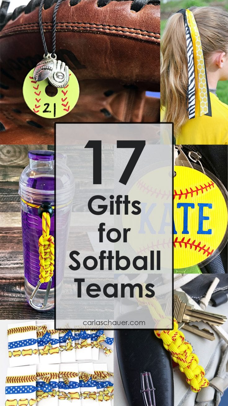 17 Cute Softball Gifts for Players and Teams - Carla Schauer Designs