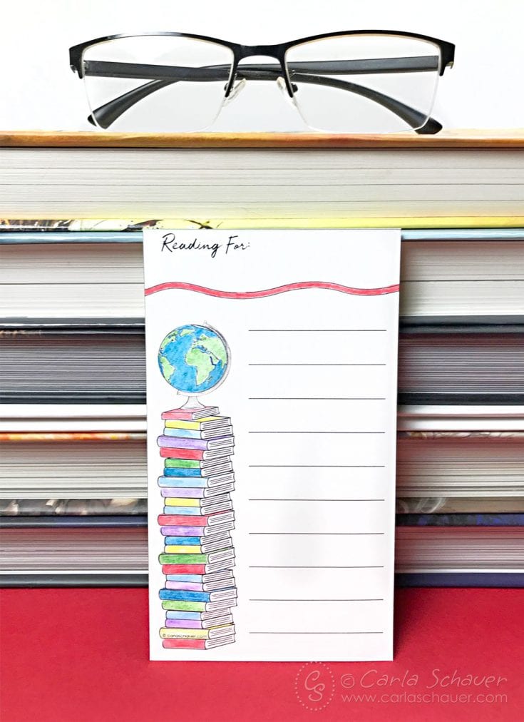 Printable Reading Logs for Kids and Adults - Carla Schauer Designs